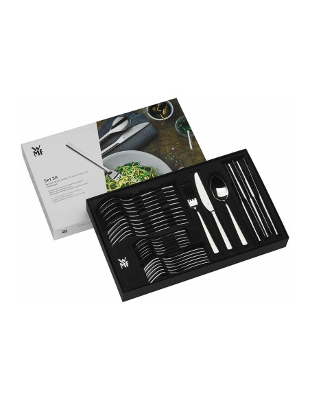 WMF Boston 30-piece cutlery set in 18/10 Cromargan stainless steel